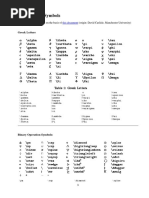 Greek Symbols For Matlab | PDF | Greek Alphabet | Collation