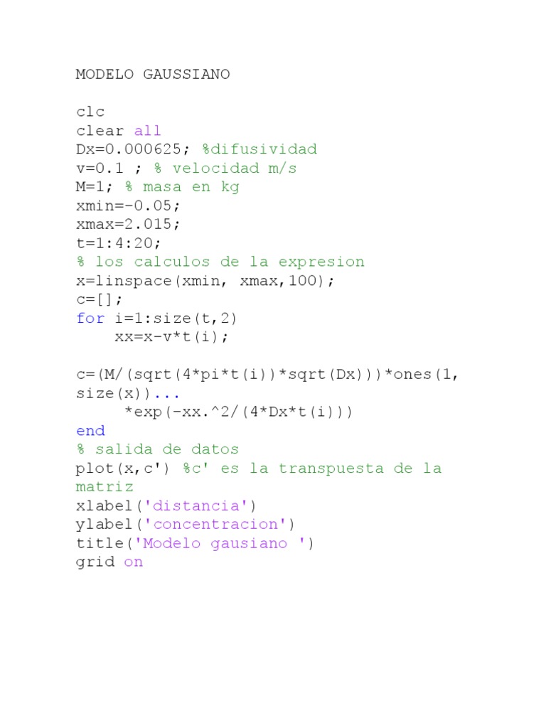 Modelo Gaussiano | PDF