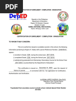 Sample Certifications of GPA or GWA - Various Universities PDF | PDF