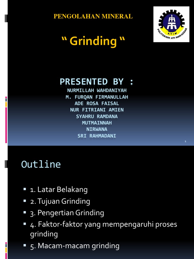 Arti dan Tujuan Proses Grinding | PDF