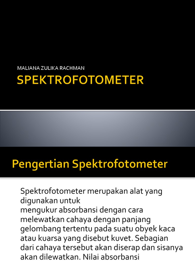Spectro Foto Meter | PDF