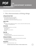 Science Checkpoint 1 | PDF