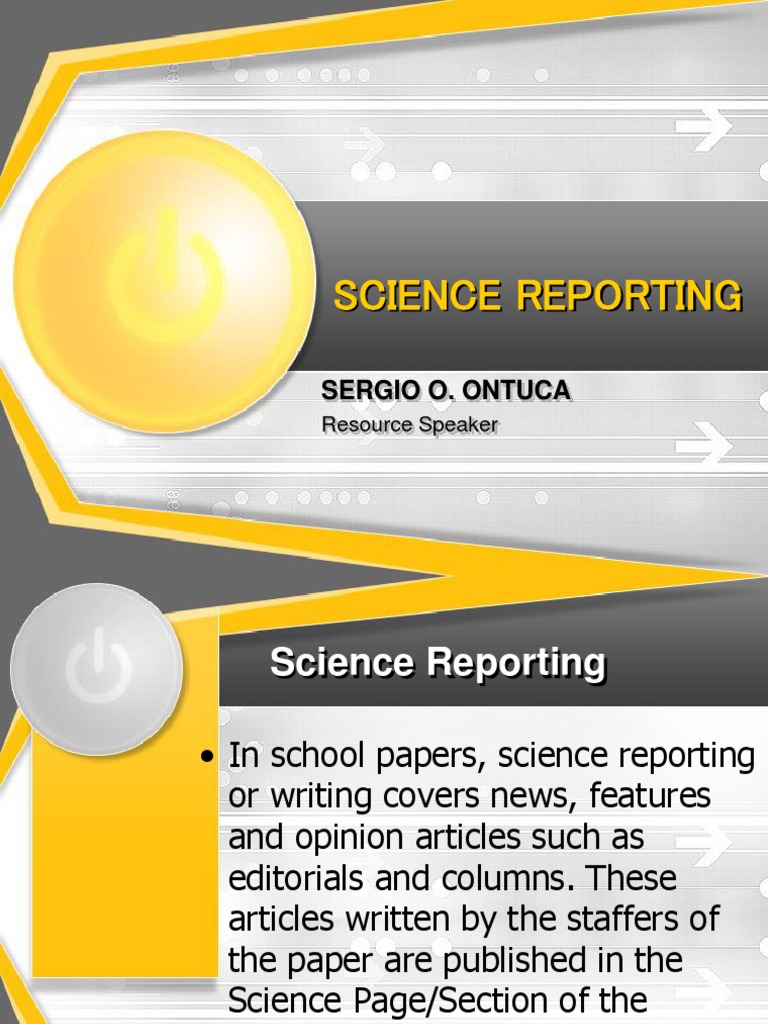 Science Reporting | PDF
