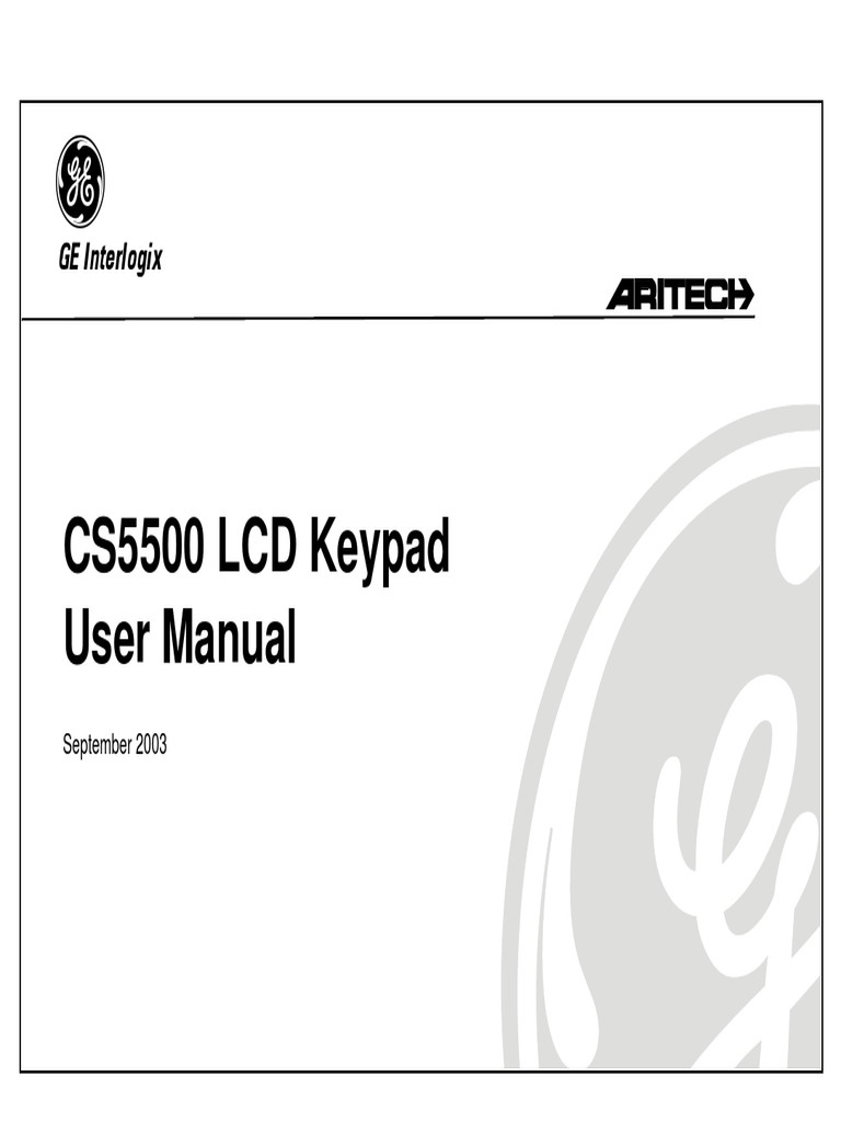 Aritech Alarm Cs5500 User Eng | PDF | Menu (Computing) | Installation ...