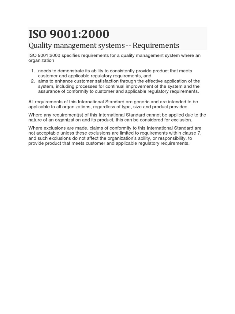 Iso 9001 | PDF