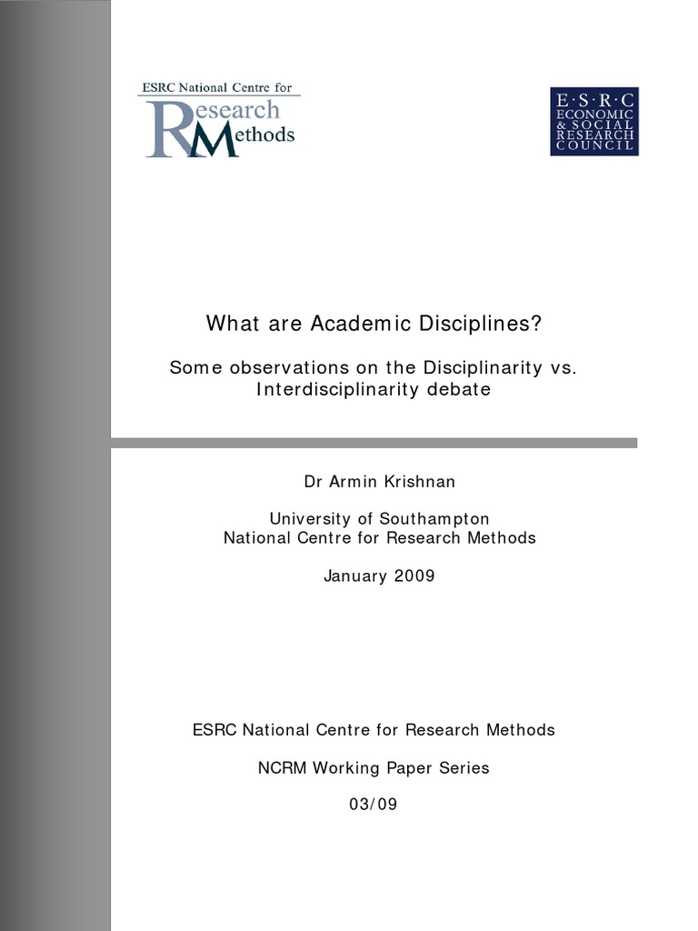What Are Academic Disciplines | PDF | Interdisciplinarity | Positivism