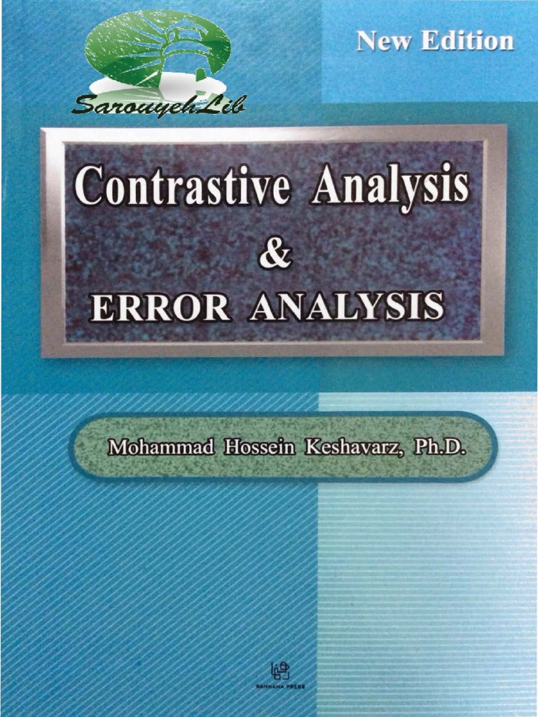 Contrastive Analysis Error Analysis | PDF | Linguistics | Second Language