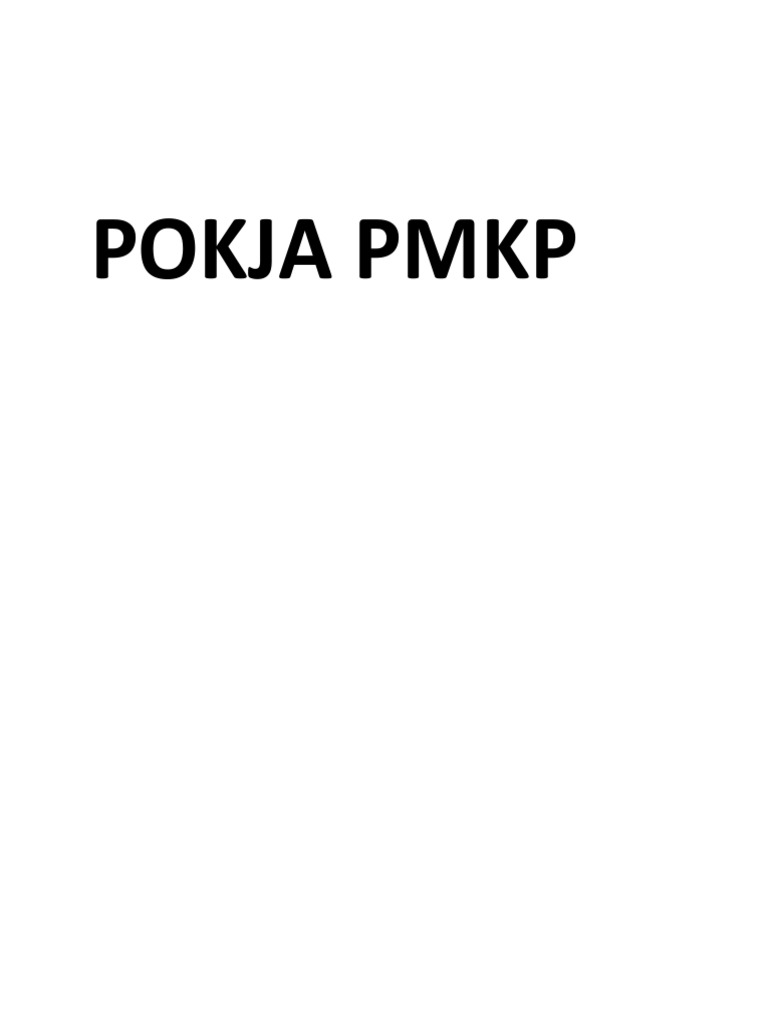 Laporan Pokja PMKP | PDF