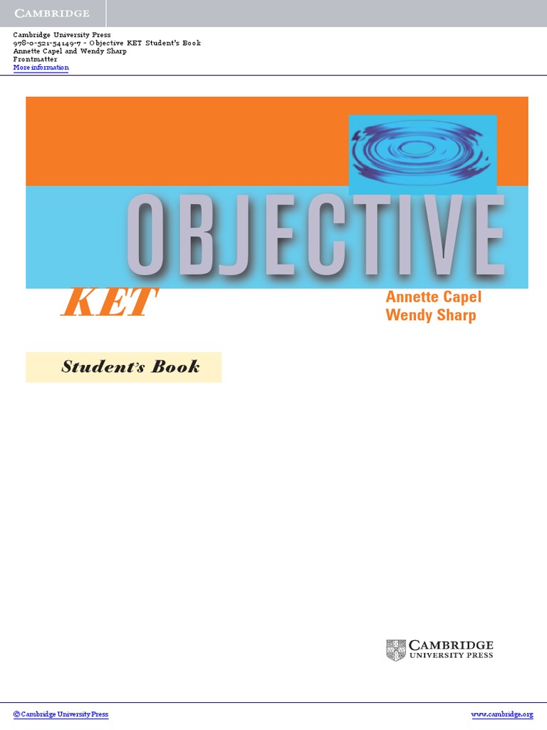 Objective Ket Student S Book | PDF | Multiple Choice | Test (Assessment)