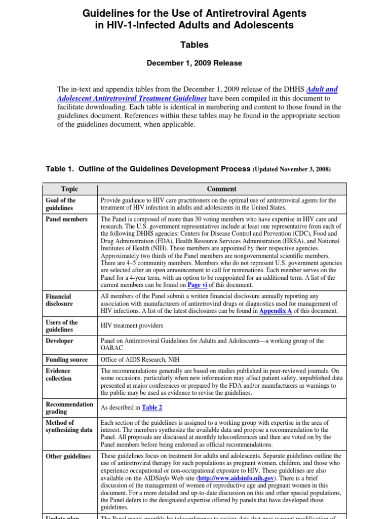 DHSS AA - Tables 2010 Updates | PDF | Management Of Hiv/Aids | Hiv/Aids