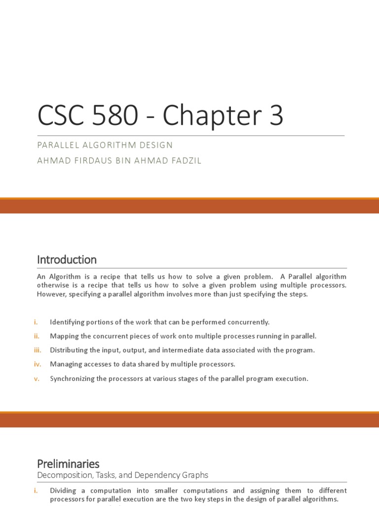 CSC 580 - Chapter 3 | PDF | Parallel Computing | Central Processing Unit