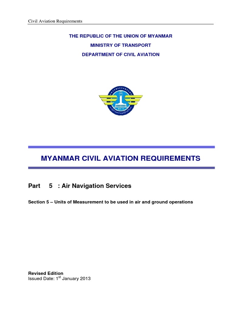 MCAR Part 5 Section 5 Units of M 2013 | PDF | Electric Current ...