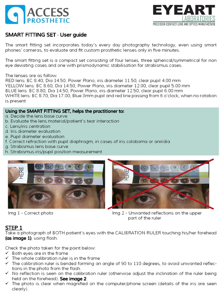 Access Smart Fitting Guide | Download Free PDF | Lens (Optics) | Eye