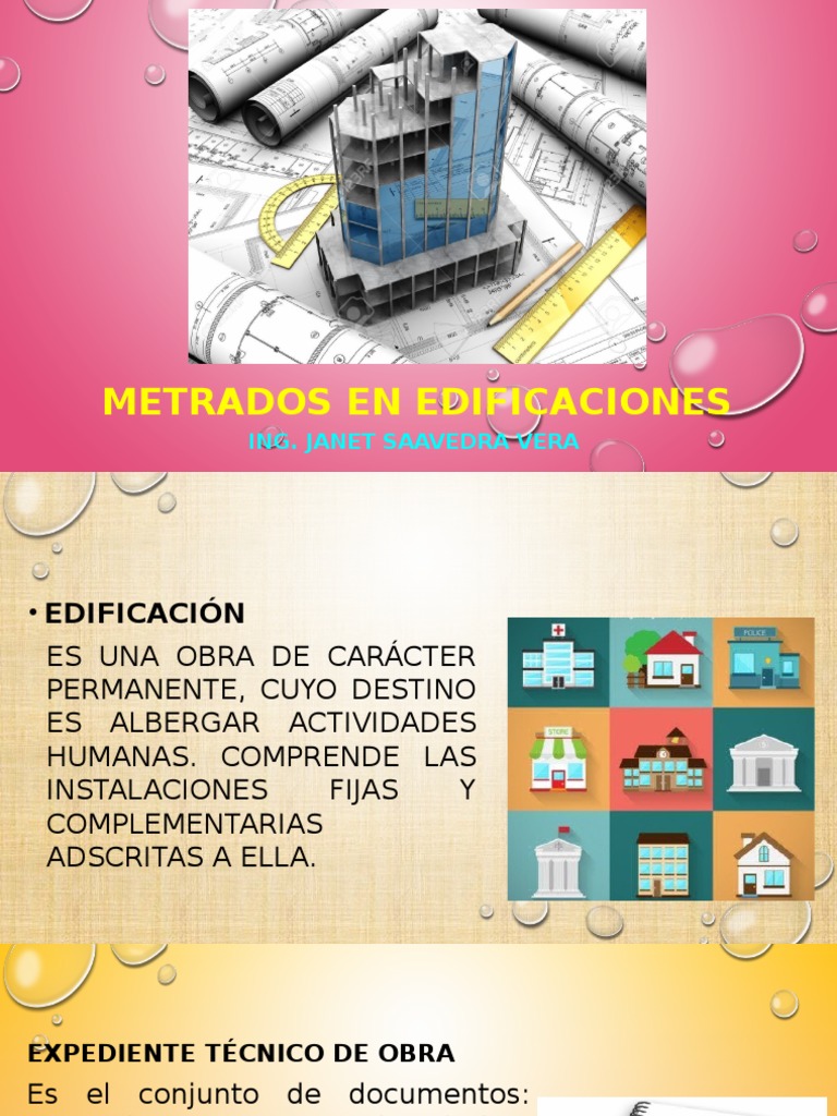 Metrados en Edificaciones Ponencia | PDF