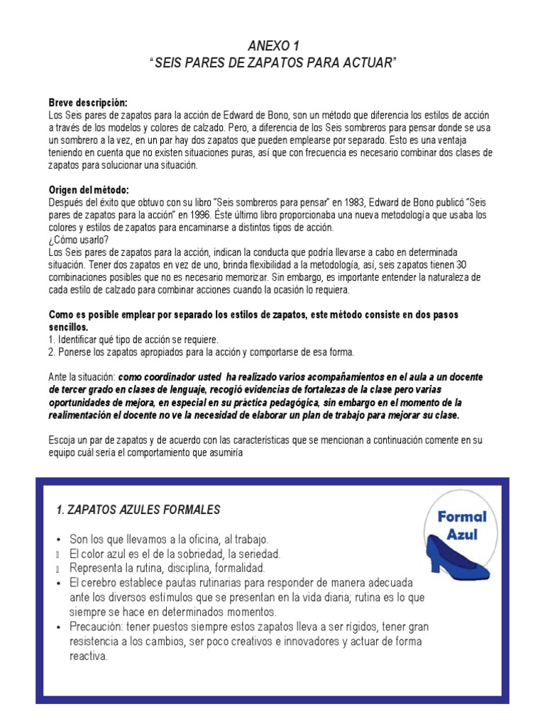 Seis Pares de Zapatos para Actuar | PDF | Zapato | Cognición