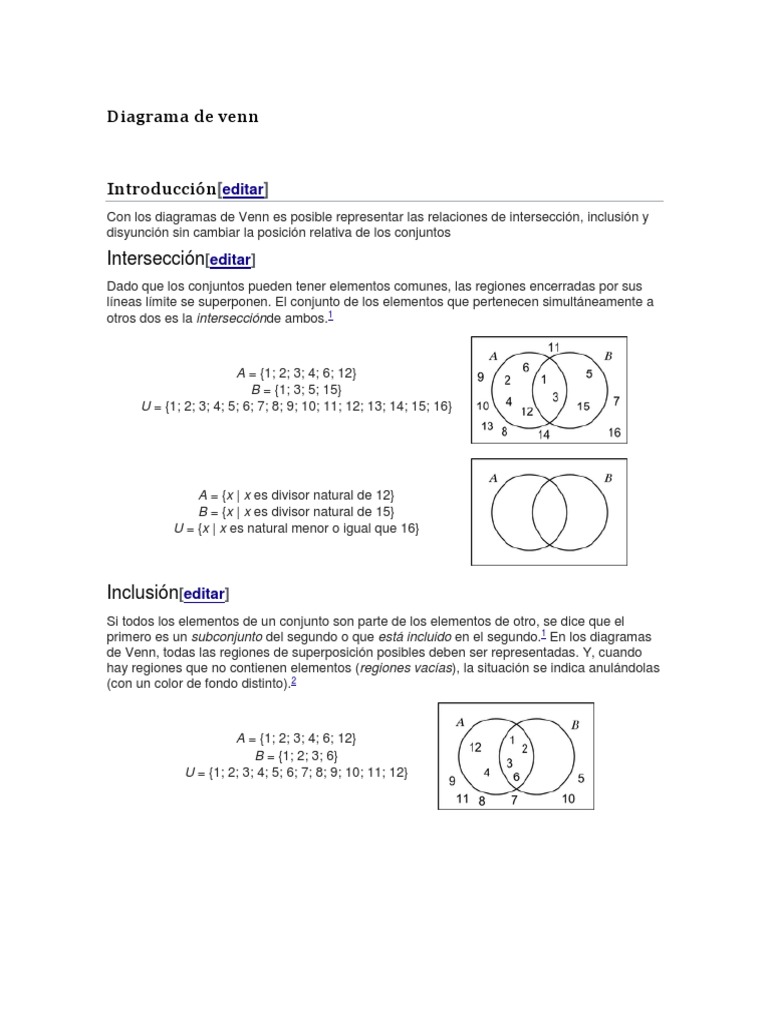 Diagrama de Ven | PDF | Lógica | Enseñanza de matemática