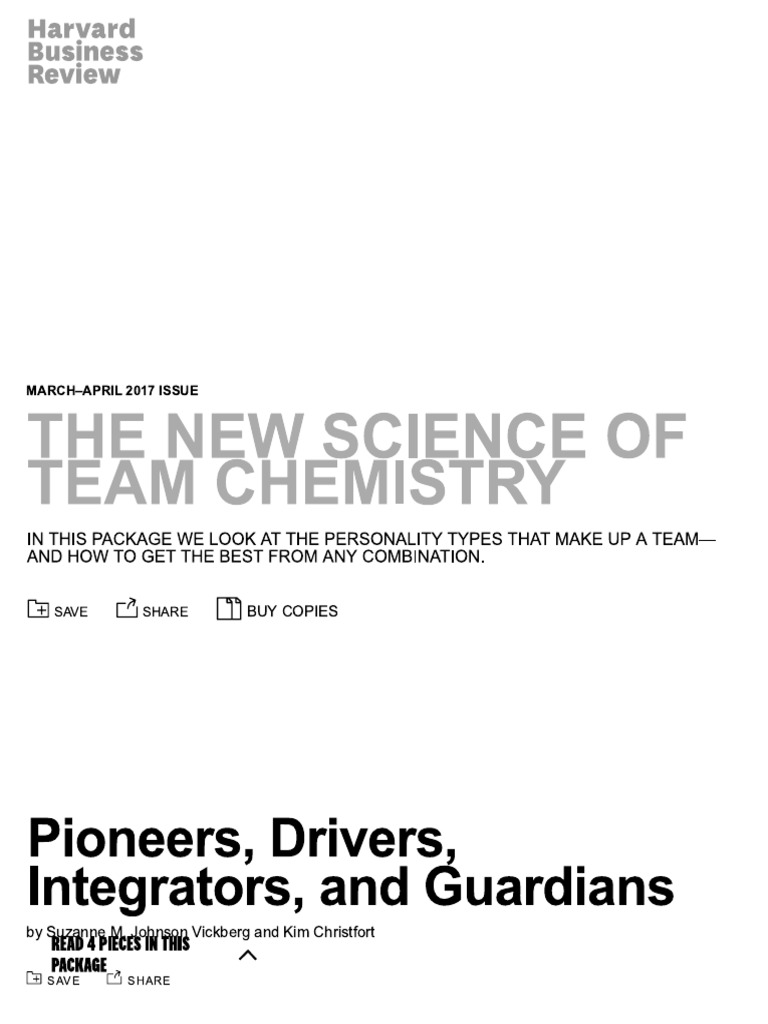 The New Science of Team Chemistry | PDF