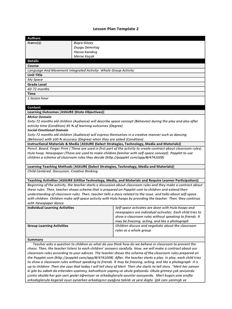 Temple 2 - Revised | PDF | Lesson Plan | Teachers