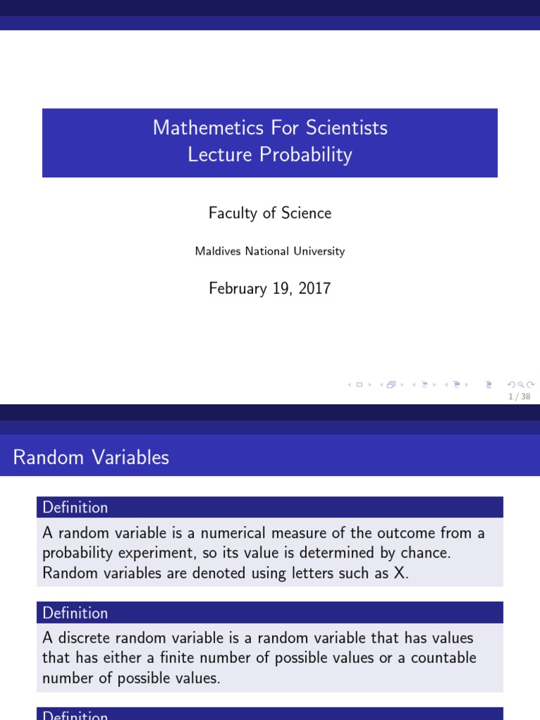 Types of Data | PDF | Random Variable | Probability Distribution