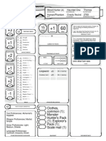 Munchkin Character Sheet | PDF