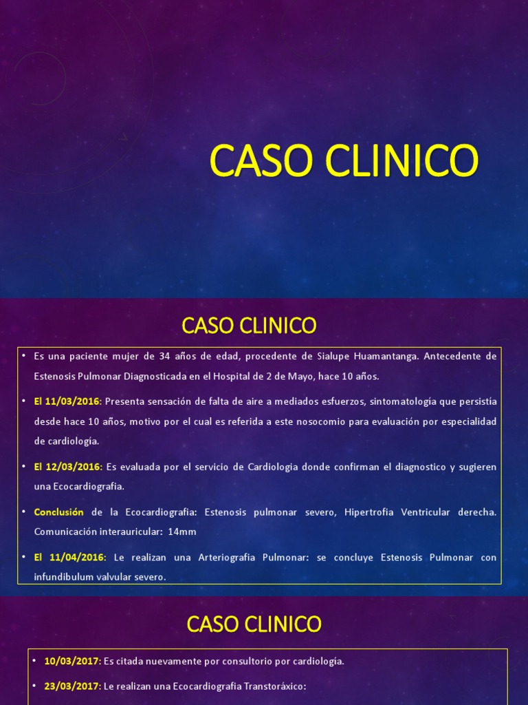 Caso Clinico de Cardiologia | PDF | Cardiología | Sistema circulatorio Caso Clinico de Cardiologia | PDF | Cardiología | Sistema circulatorio