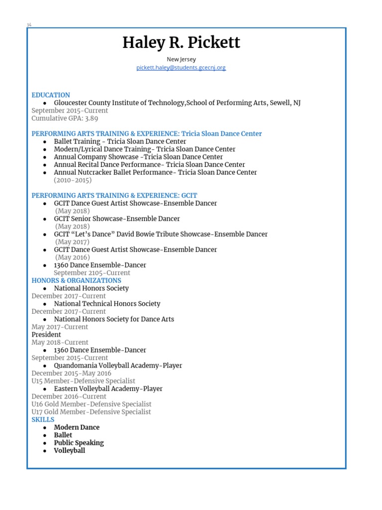 Resume Public Speaking 1 | PDF