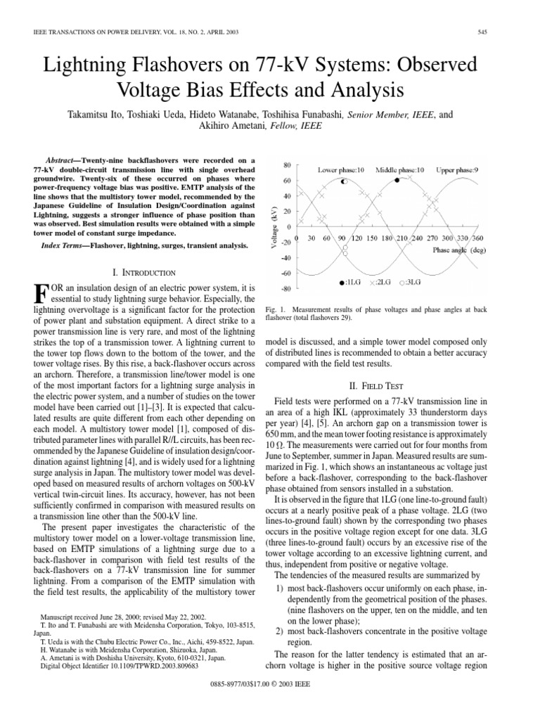 Flashover | PDF | Electrical Impedance | Transmission Line