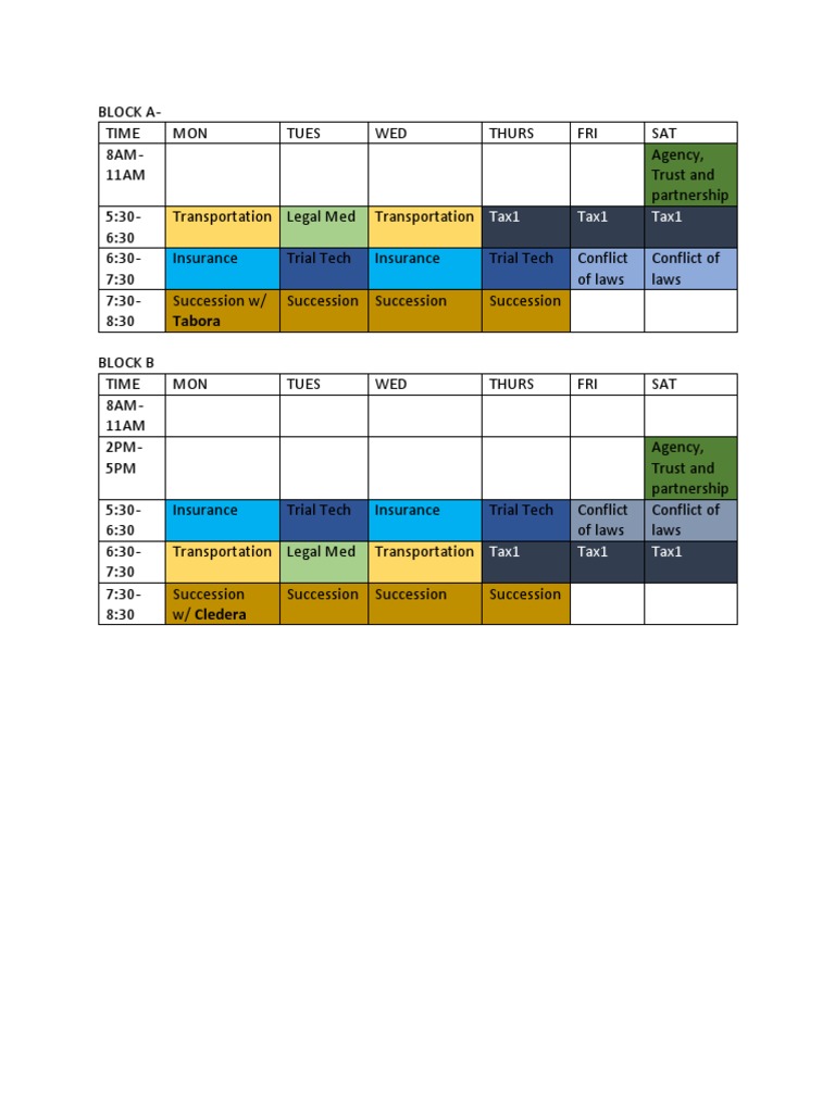 3rd Year Sched | PDF