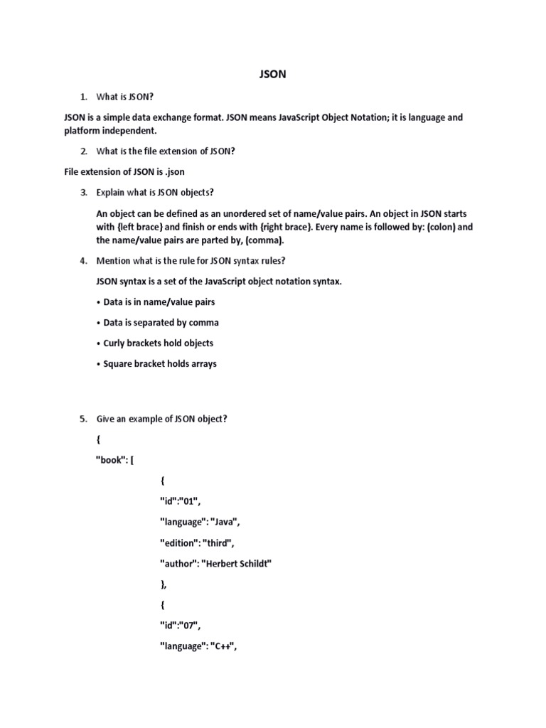 A Comprehensive Guide to JSON: Its Syntax, Data Types, Uses and ... A Comprehensive Guide to JSON: Its Syntax, Data Types, Uses and ...