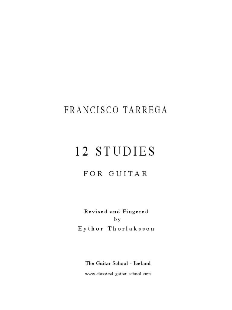 Estudios Tarrega PDF | PDF