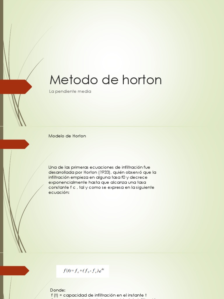Metodo de Horton | PDF