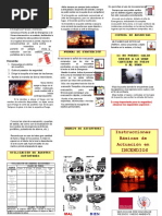 Triptico Uso y Manejo de Extintores | PDF | Incendios | Oxígeno