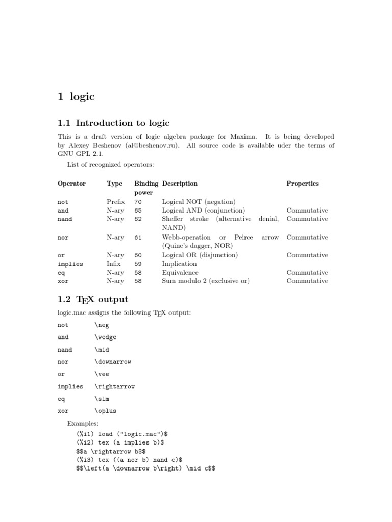 Logic | PDF | Theoretical Computer Science | Formalism (Deductive)