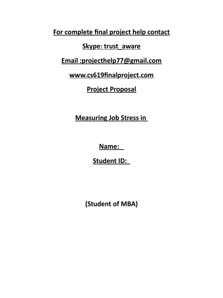 HRM619 Final Project Proposal | PDF