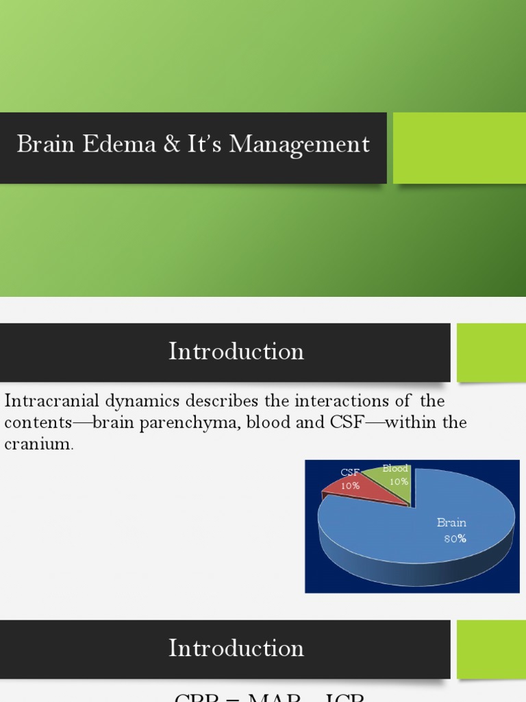Brain Edema & It's Management | PDF | Organ (Anatomy) | Medical Specialties