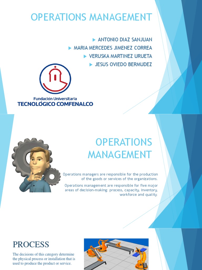 Operations Management: Antonio Diaz Sanjuan Maria Mercedes Jimenez ...