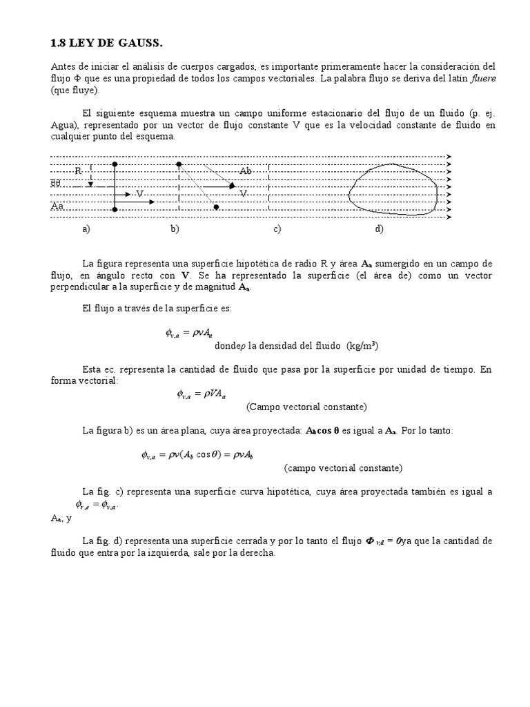 Ley de Gauss | PDF | Vector Euclidiano | Física