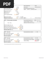 Chemical Dosing Calculation | PDF | Dose (Biochemistry) | Chemistry