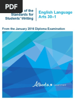 Educ Ela 30 1 Examples Students Writing Jan 2024 | PDF | English ...