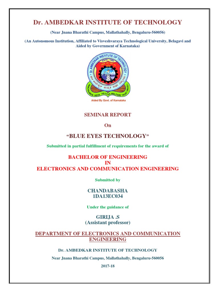 Dr. Ambedkar Institute of Technology | PDF | Academia | Behavior ...