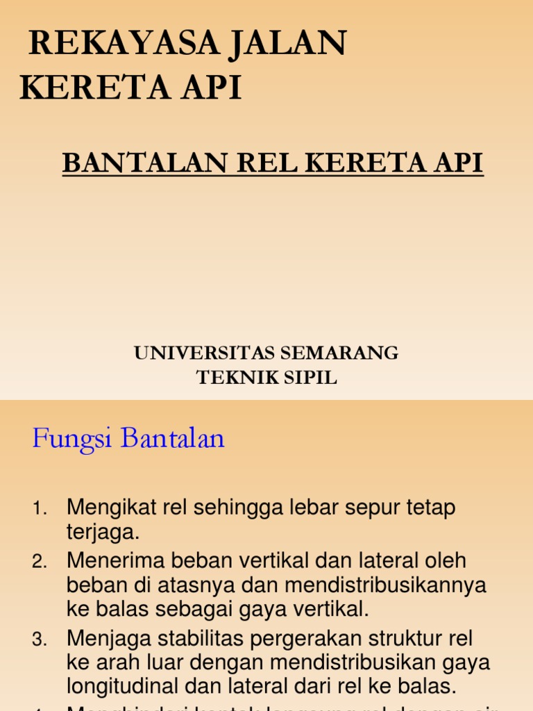 Bantalan Rel | PDF