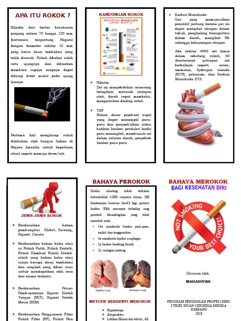 LEAFLET Rokok | PDF