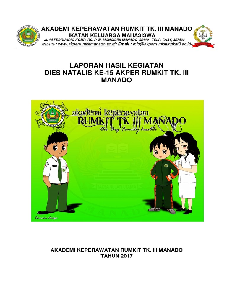 Laporan Dies Natalis Ke-15 Akper Manado | PDF | Perjalanan