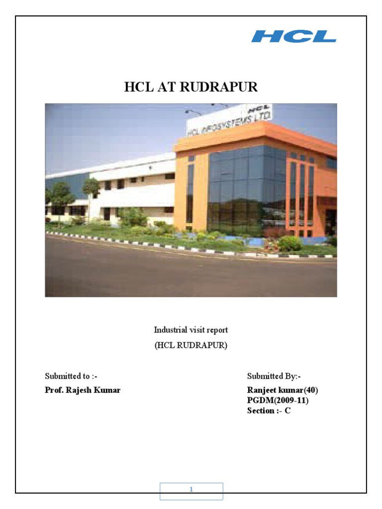 HCL at Rudrapur | PDF | Personal Computers | Business