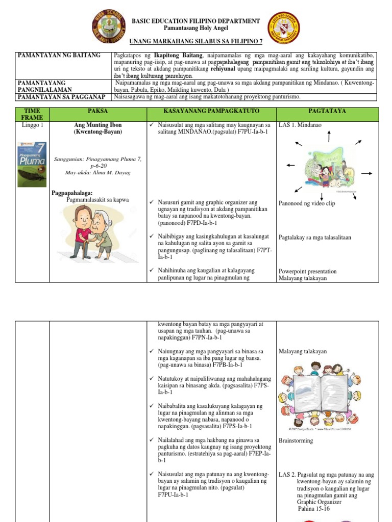 Filipino 7 Syllabus | PDF