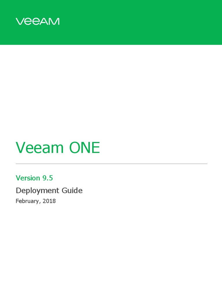 Veeam One 9 5 Deployment Guide | Download Free PDF | Microsoft Sql Server | Client–Server Model