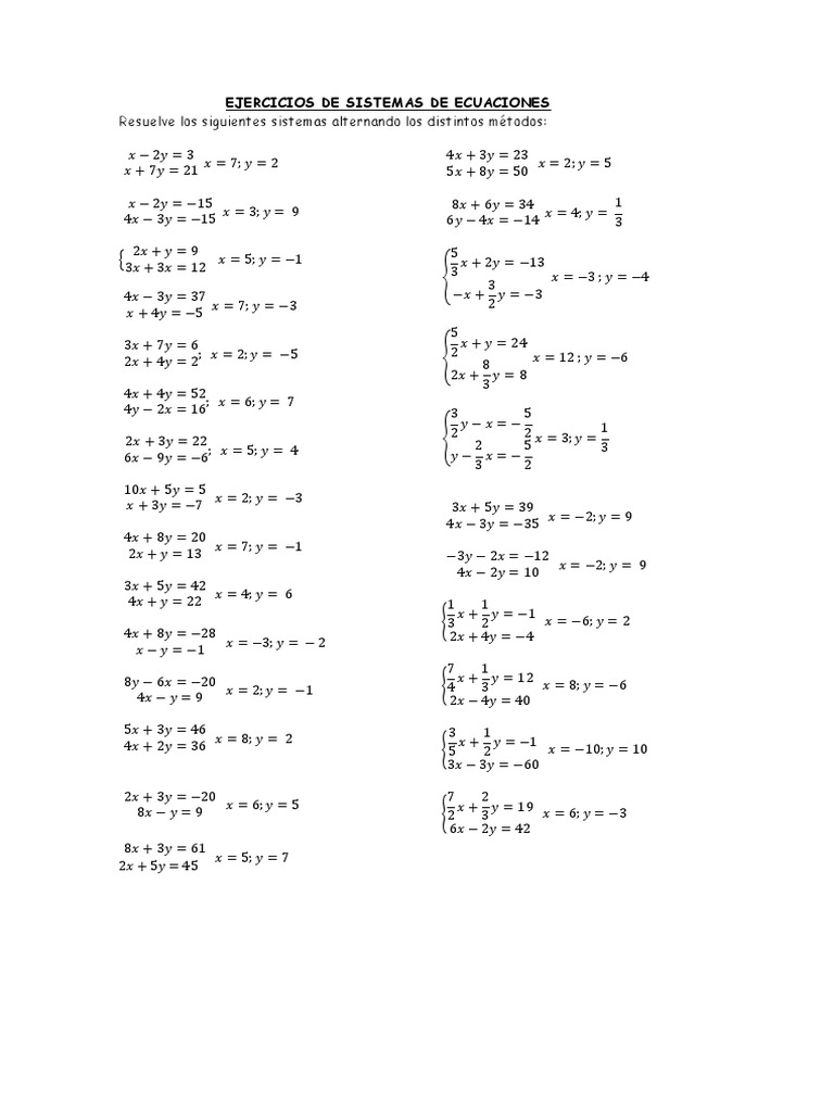 Solving Systems of Equations Problems: Quantifying Relationships ...