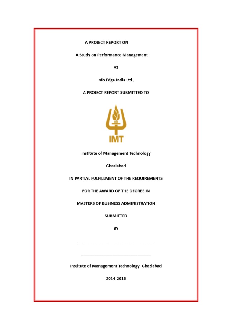 Imt PMS | PDF | Performance Appraisal | Human Resource Management