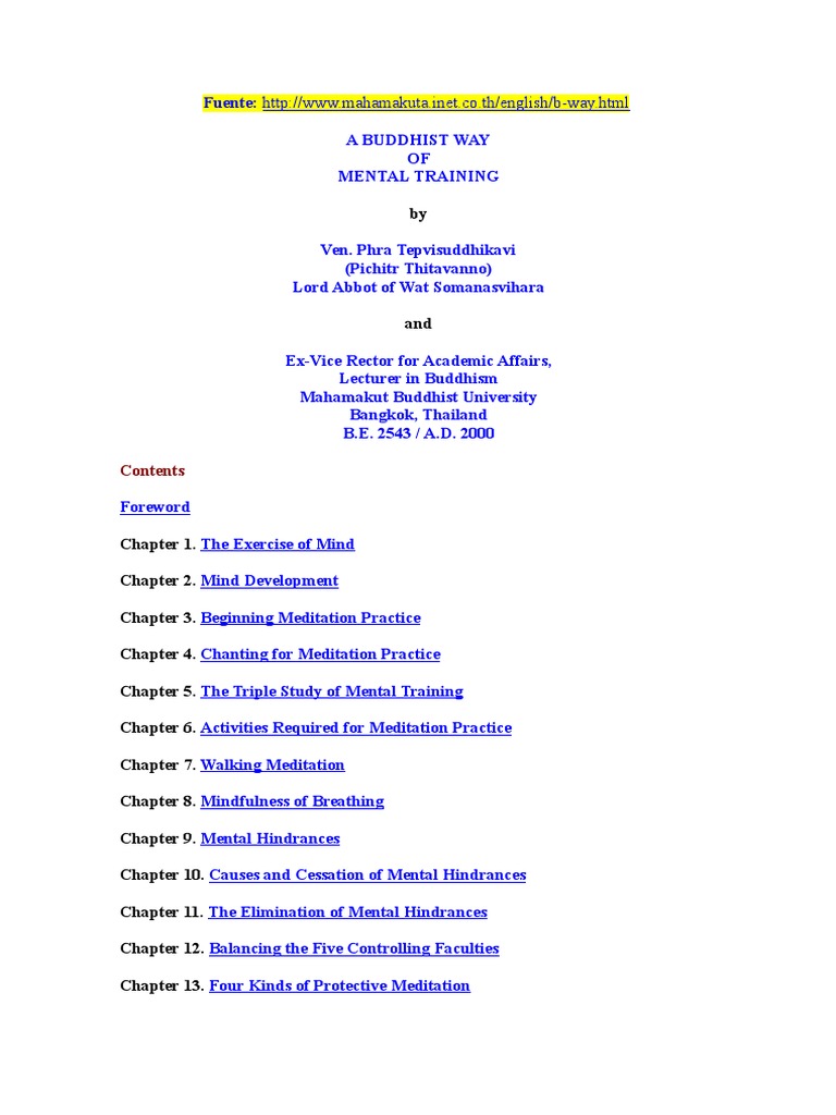 Buddhist Meditation Guide | PDF | Buddhist Meditation | Vipassanā