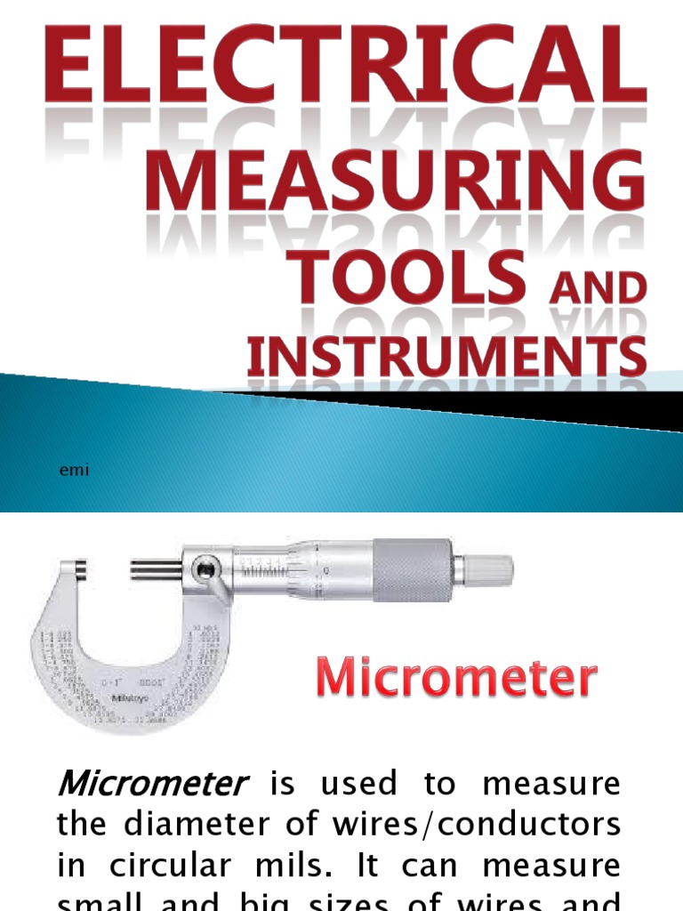 Essential Measuring Tools for Electricians | PDF | Electrical ...